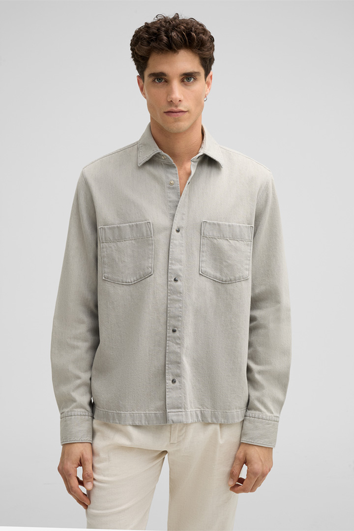 Cald Denim Shirt in Light Grey - in the Strellson Online-Shop